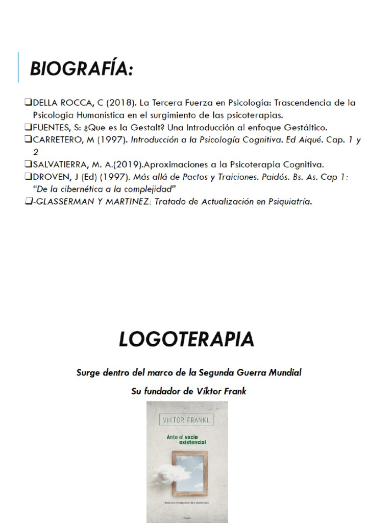 Logoterapia | PDF