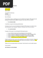 Letter For BIR Closure | PDF