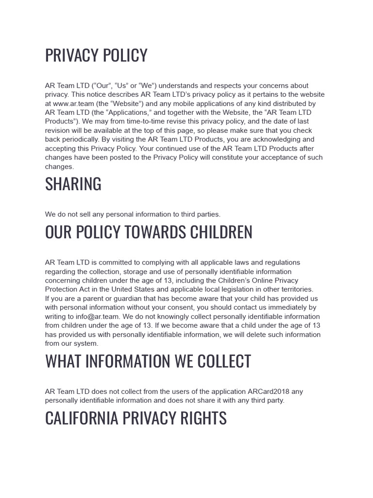 Teleprompter Privacy Policy | PDF | Privacy | Information