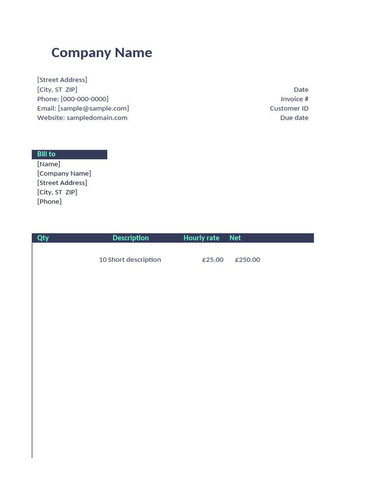 Perfect Invoice Template | PDF