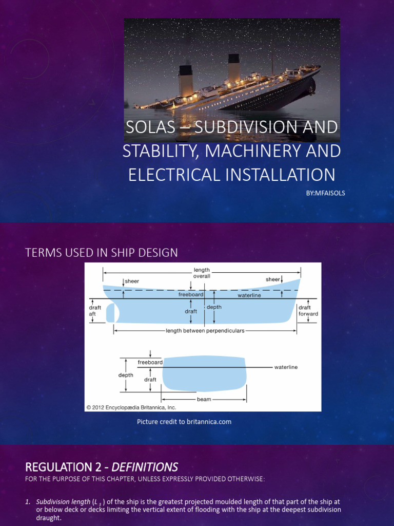 Topic 7 SOLAS - Subdivision and Stability | PDF | Ships | Shipbuilding