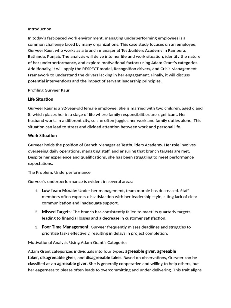 Assignment 2 Real Life Reflective Paper | PDF | Leadership | Motivational