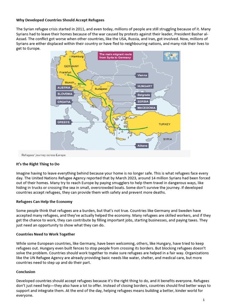 Refugee Crisis: A Call for Action | PDF | Refugee | Refugees Of The ...