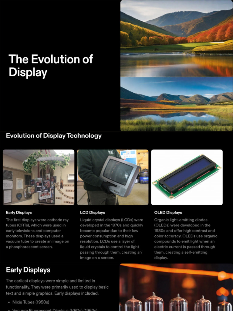Evolution of Display | PDF