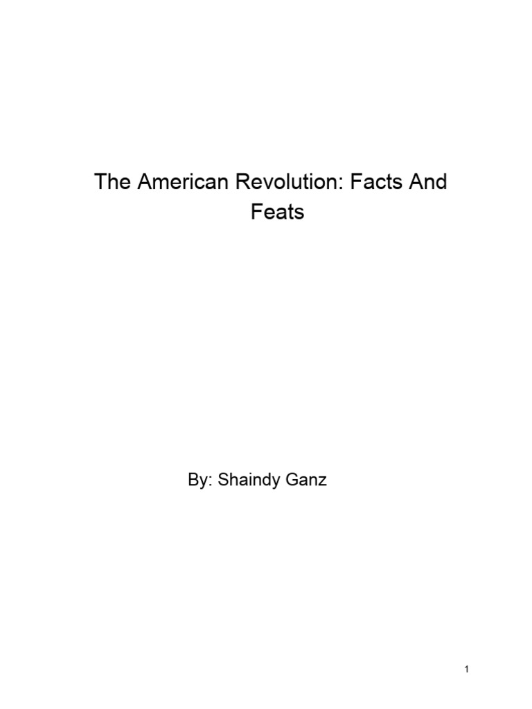 American Revolution Overview and Key Events | PDF | American Revolution ...