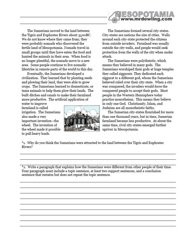 603 Sumerians | PDF | Sumer | Monotheism