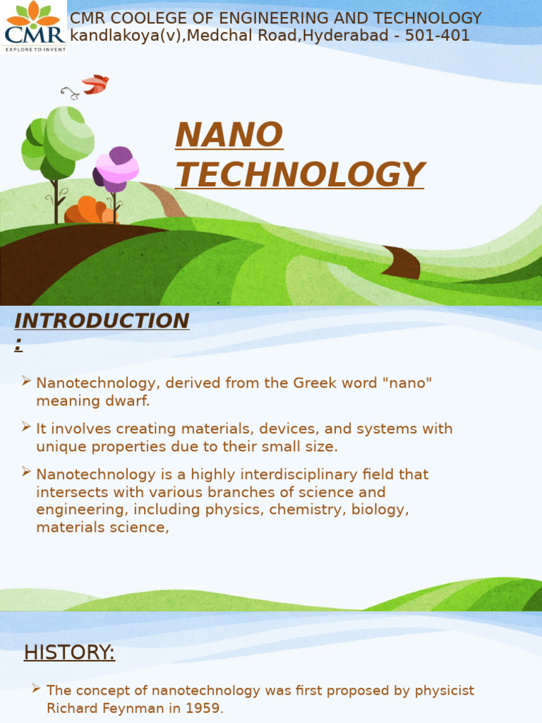 Presentation Nanotech | PDF | Nanotechnology | Applied And Interdisciplinary Physics