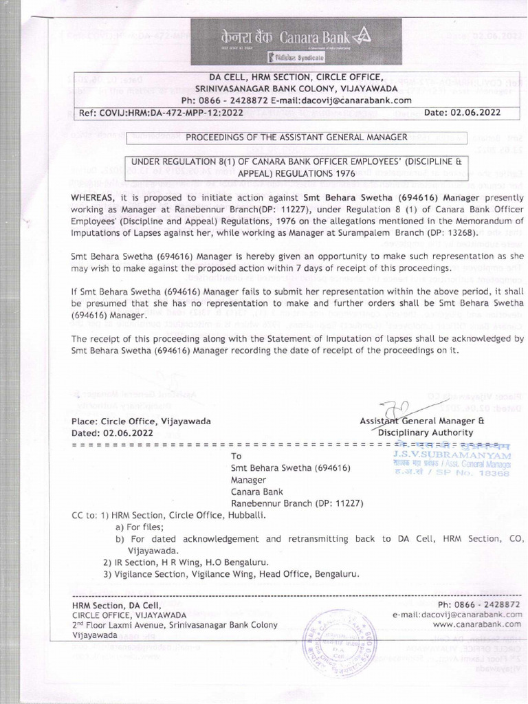 MPP - SMT B Swetha (694616), Manager | PDF