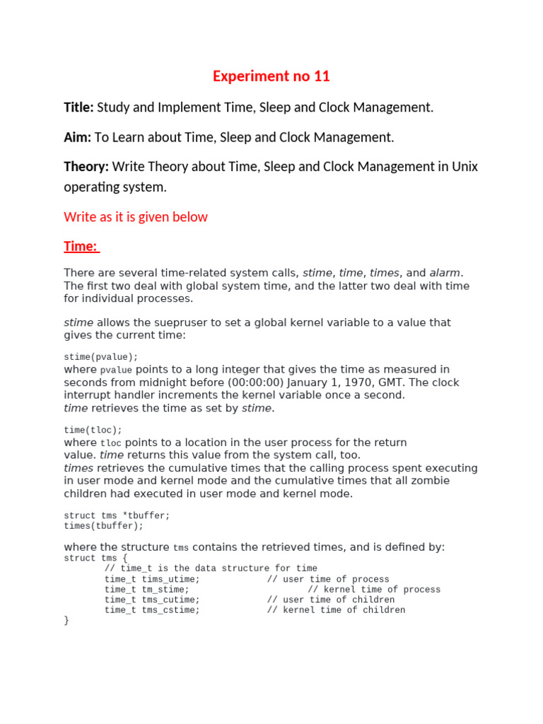 Experiment No 11(OSII) | PDF | Computer Engineering | Computing