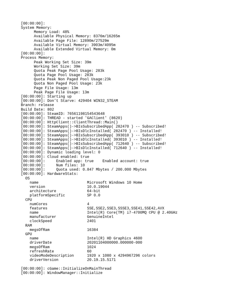 Log | PDF | Computer Hardware | Computer Architecture