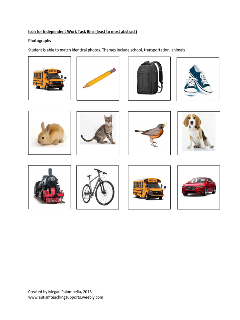 Independent Work Task Bins for Students | PDF