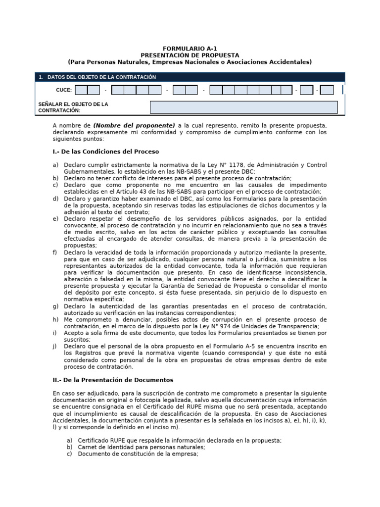 Formularios A1 | PDF | Gobierno