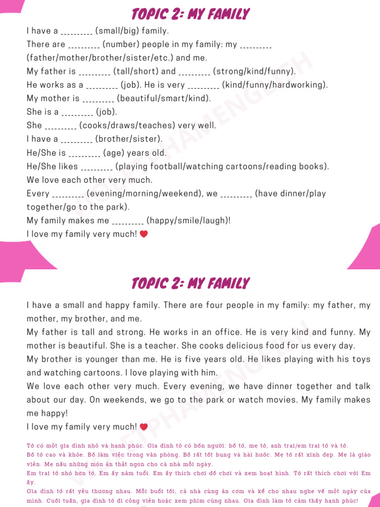 Topic 2 Family | PDF