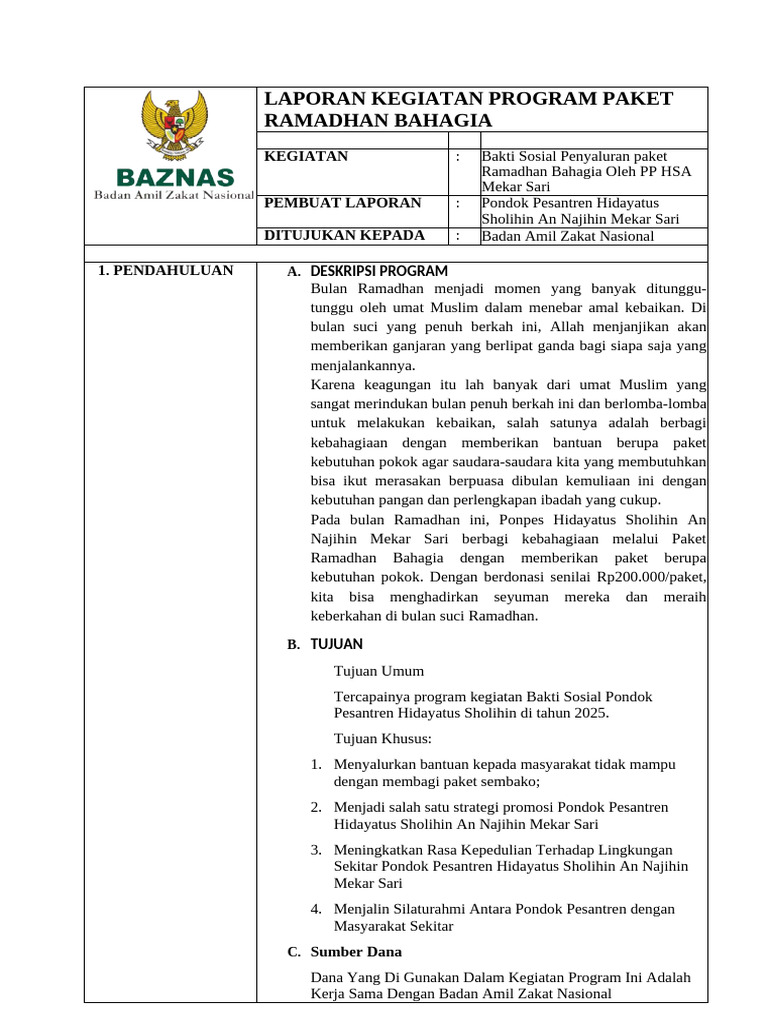 03 Format Laporan Kegiatan | PDF