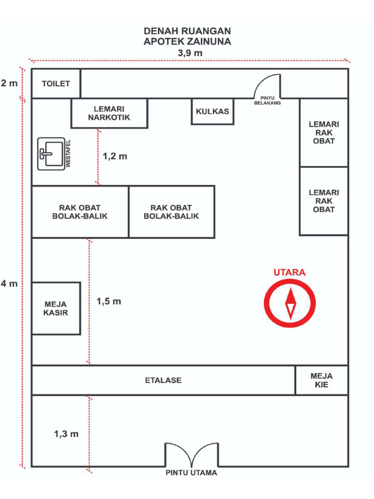 Denah Ruang Apotek | PDF