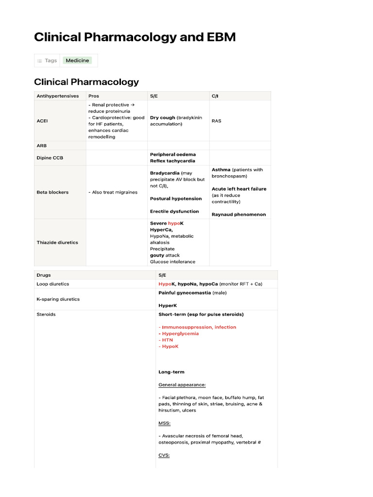 Clinical Pharmacology and EBM | PDF
