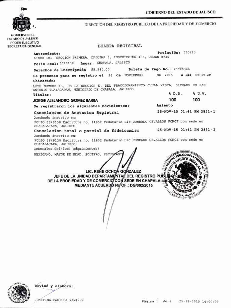 Fide I Comiso Chapala | PDF | México | Derecho Civil (Common Law)