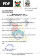 NYSC Medical Fitness Certificate Sample | PDF | Self-Improvement