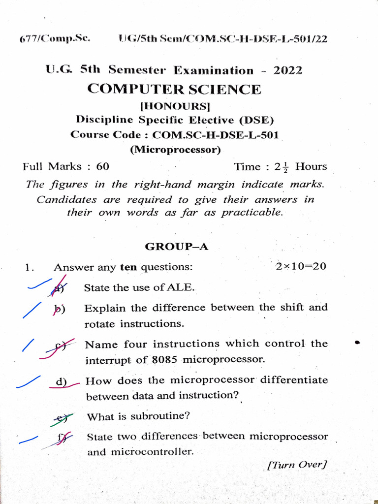 2022 Microprocessor | PDF | Digital Electronics | Computer Science