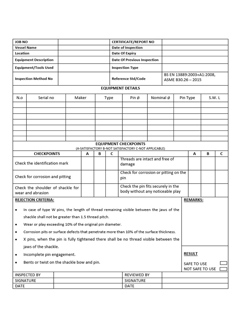 Shackle Notes | PDF | Mechanical Engineering