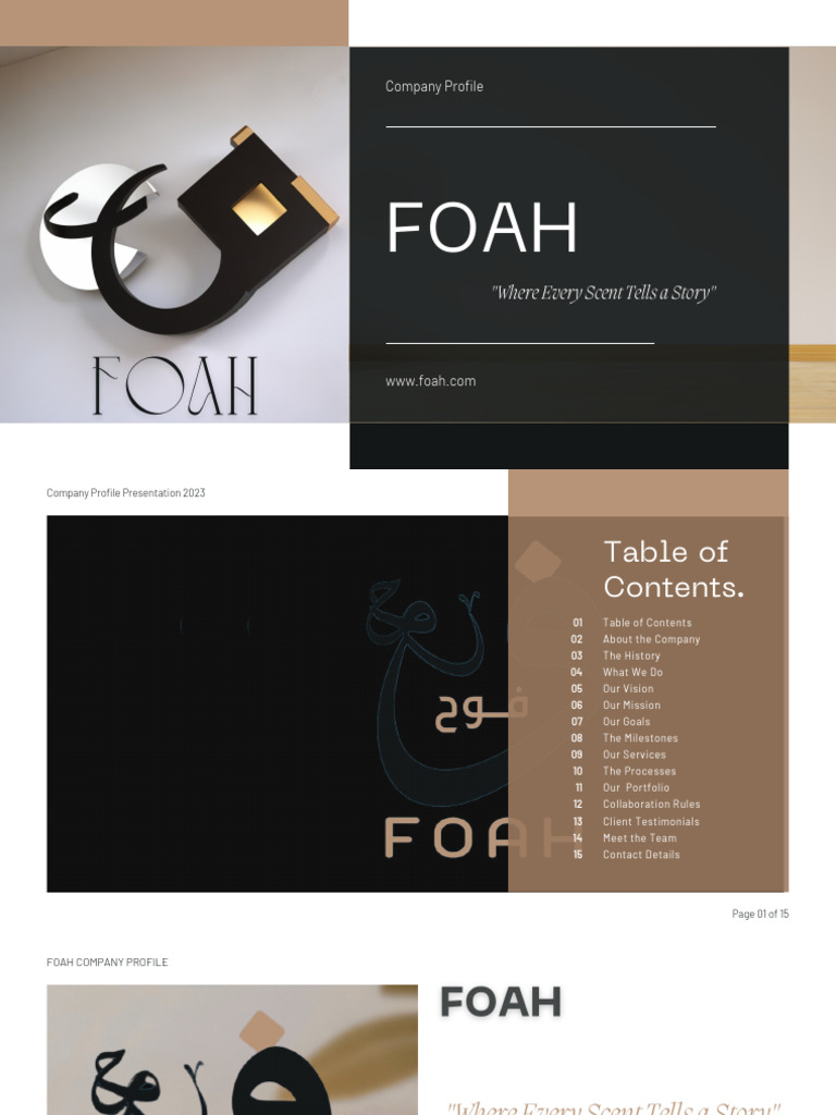 FOAH Company Profile 2023 Overview | PDF | Perfume | Brand