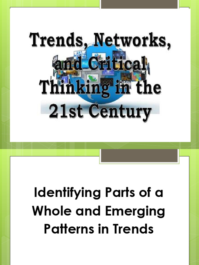 Identifying Parts of A Whole and Emerging Patterns | PDF