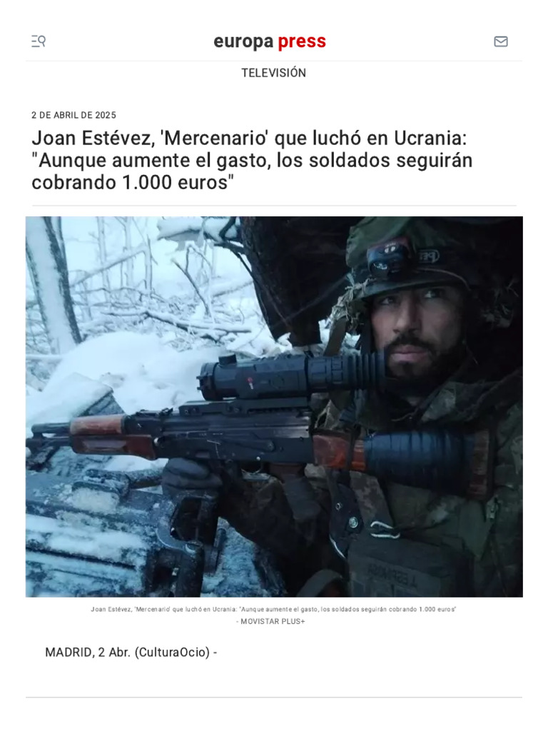 Documental 'Mercenario': Guerra y Humanidad | PDF | Guerra de trincheras