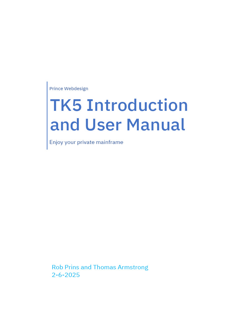 TK5 Introduction and User Manual | PDF | Software | System Software