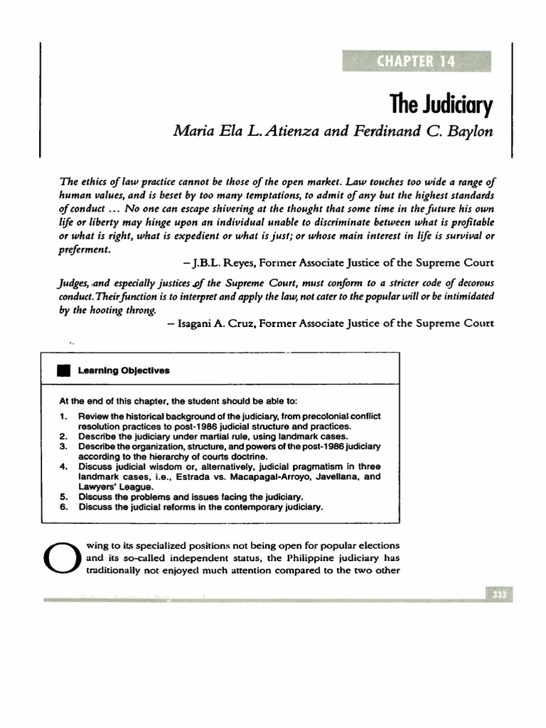 The Judiciary | PDF