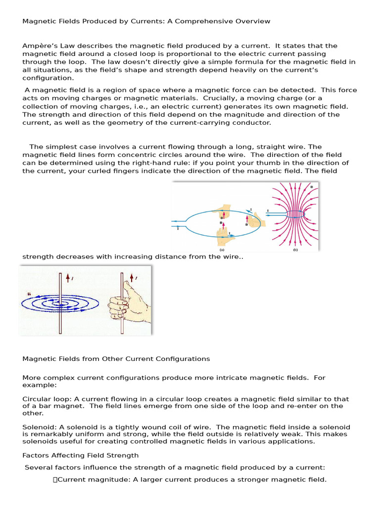Electricity and Magnetism Concept Overview | PDF | Magnetic Field ...