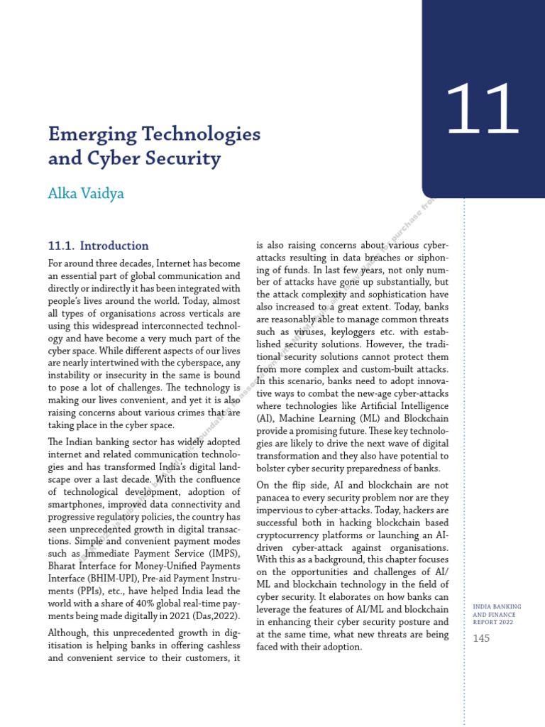 Emerging Technologies | PDF | Machine Learning | Computer Security