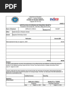 COA Certification of Expenses Form | PDF