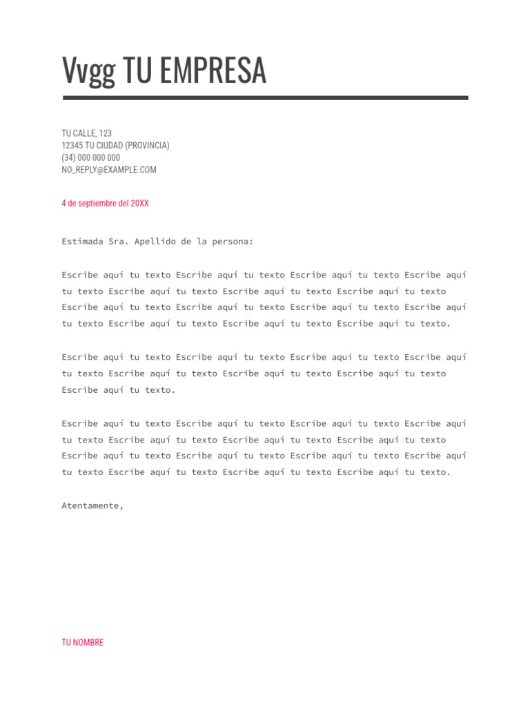 Carta Corporativa | PDF