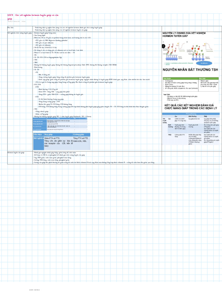 LEC9 - Các xét nghiệm hormon tuyến giáp và cận giáp | PDF