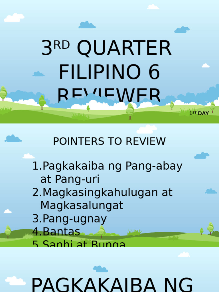3rd Final Reviewer Fil 6 | PDF