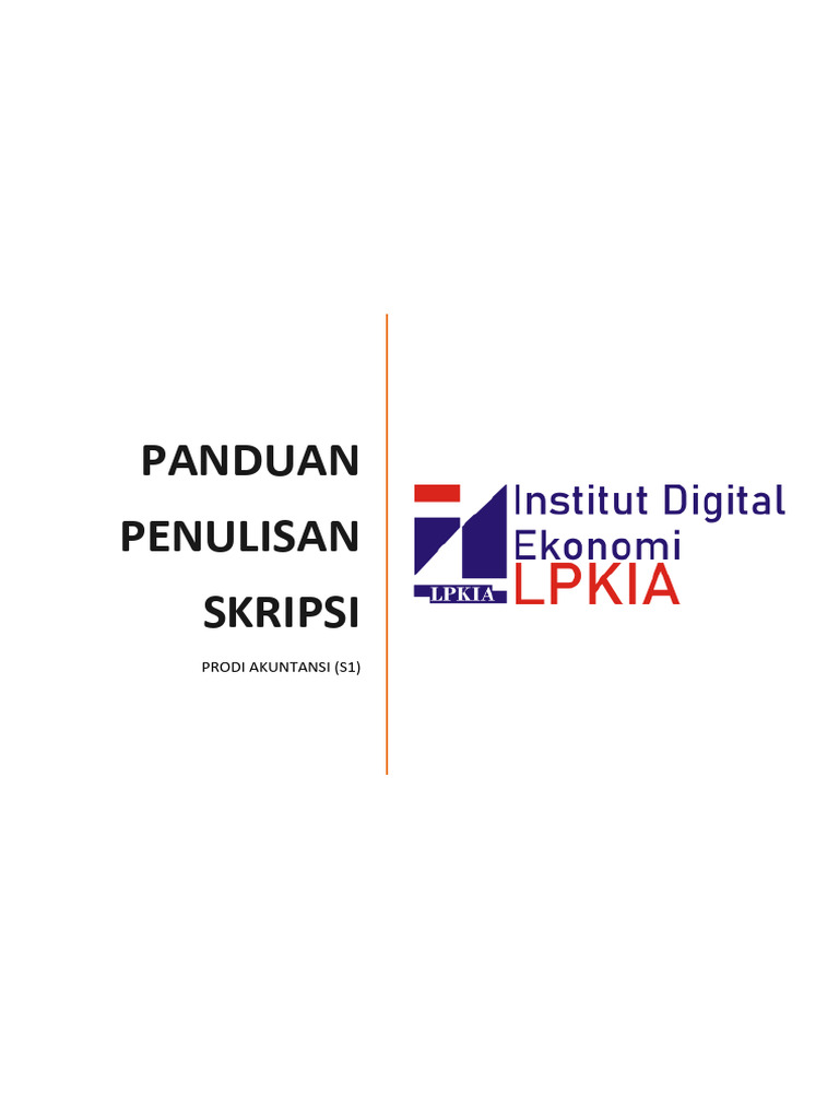 Panduan Penulisan Skripsi - 2024 (S1) | PDF