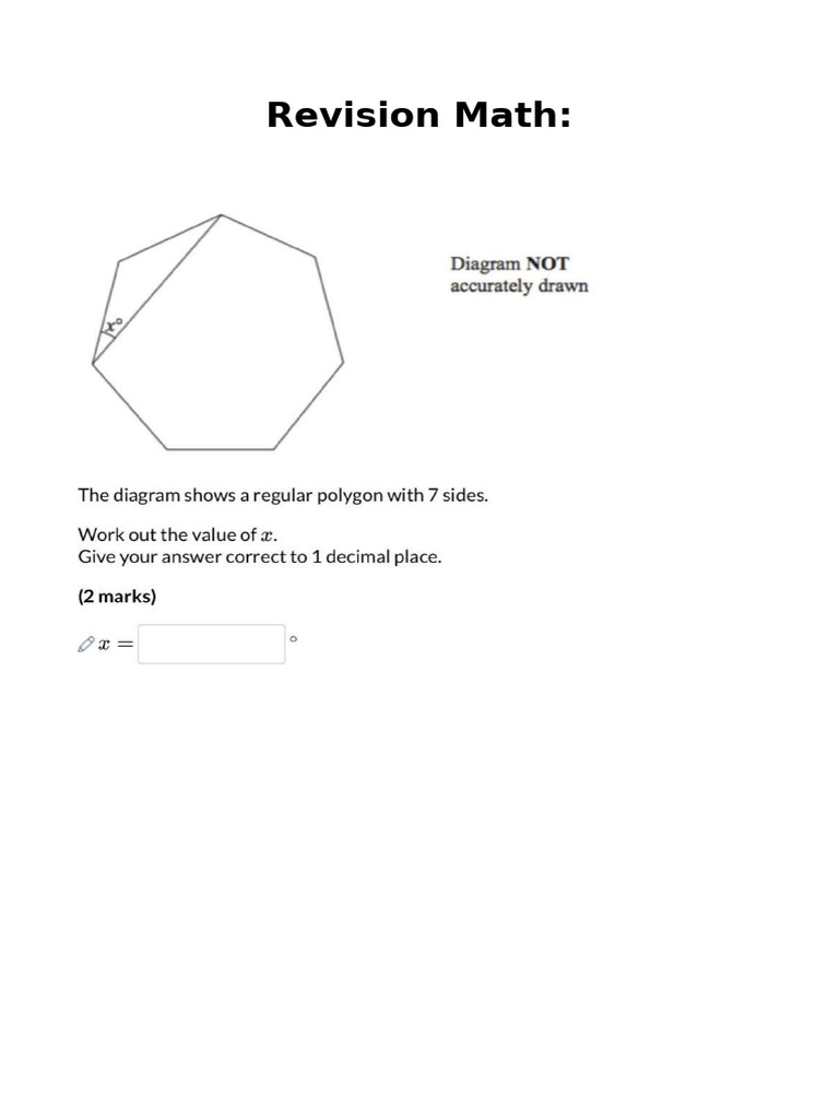 Revision Math - EOT 2 | PDF