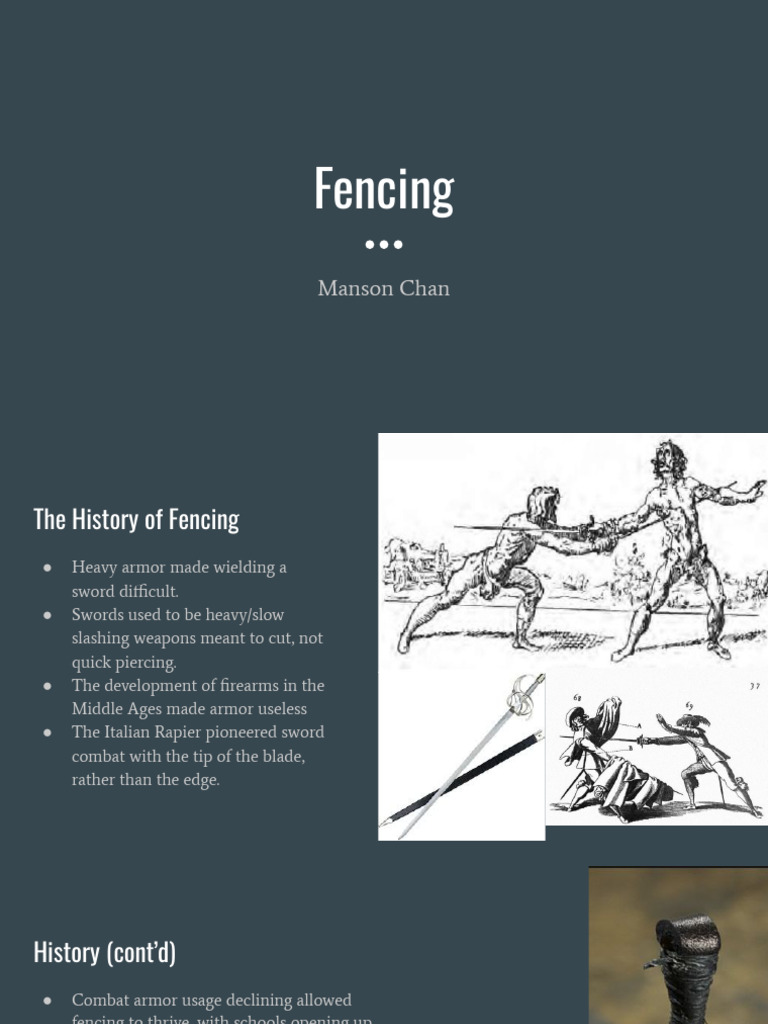 History and Basics of Fencing | PDF
