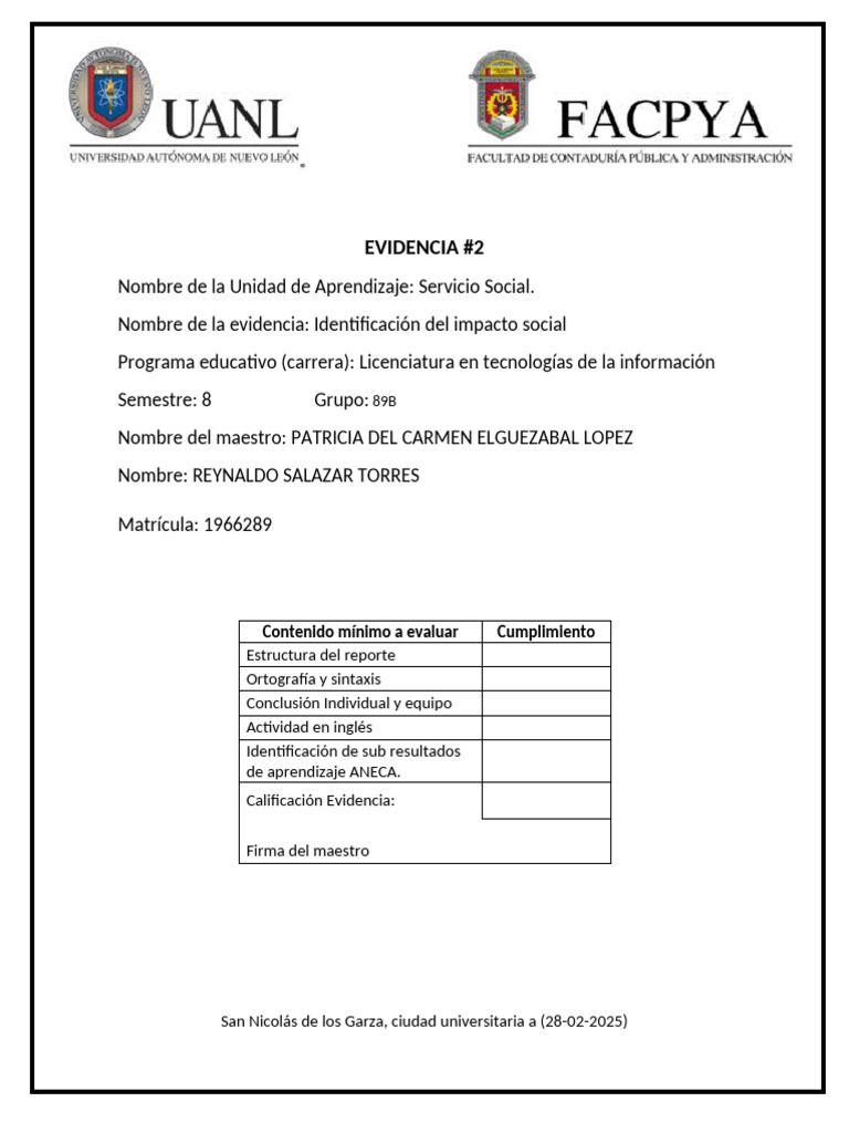 EV2 Impacto Ambiental | PDF