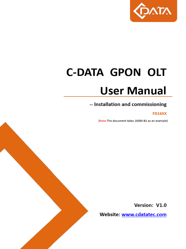 C-Data FD16XX User Manual-Installation and Commissioning-1105 | PDF | Power Supply | Computer ...