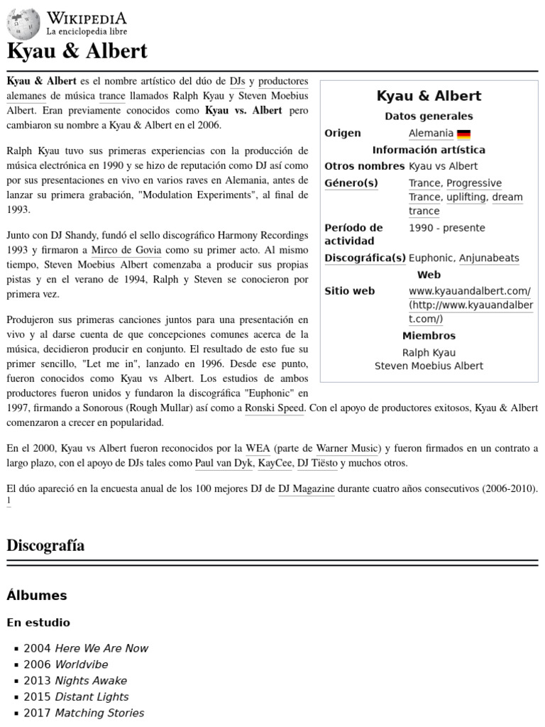 Kyau & Albert - About | PDF | Música electrónica | Industria de la música