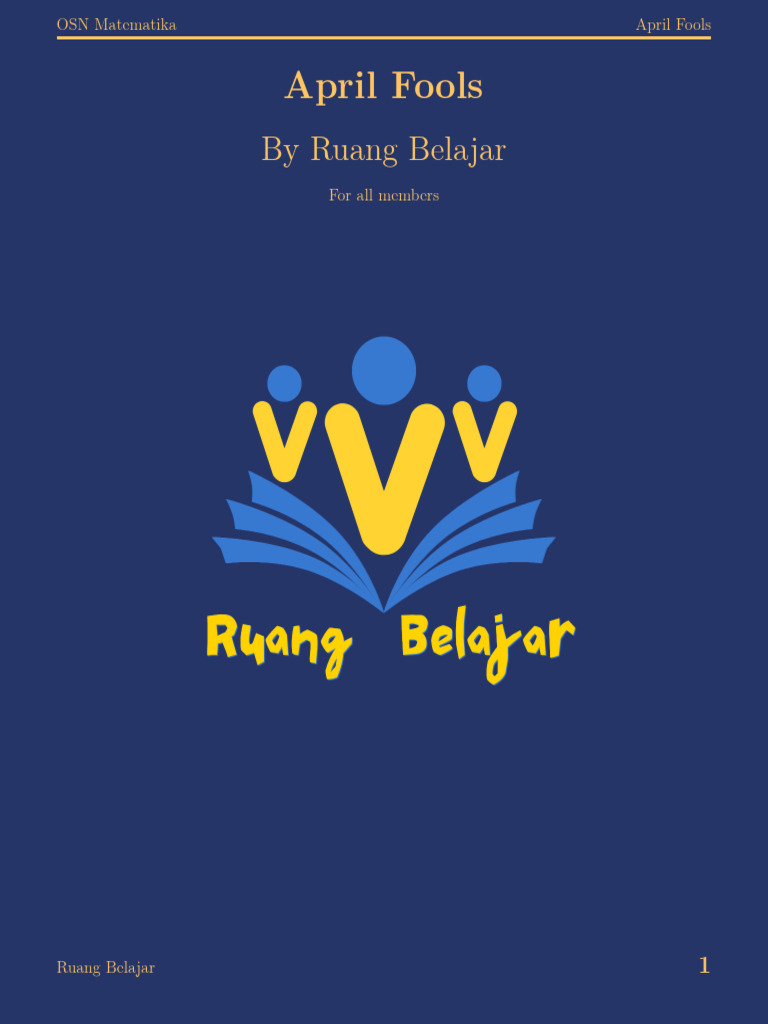 April Fools Contest | PDF