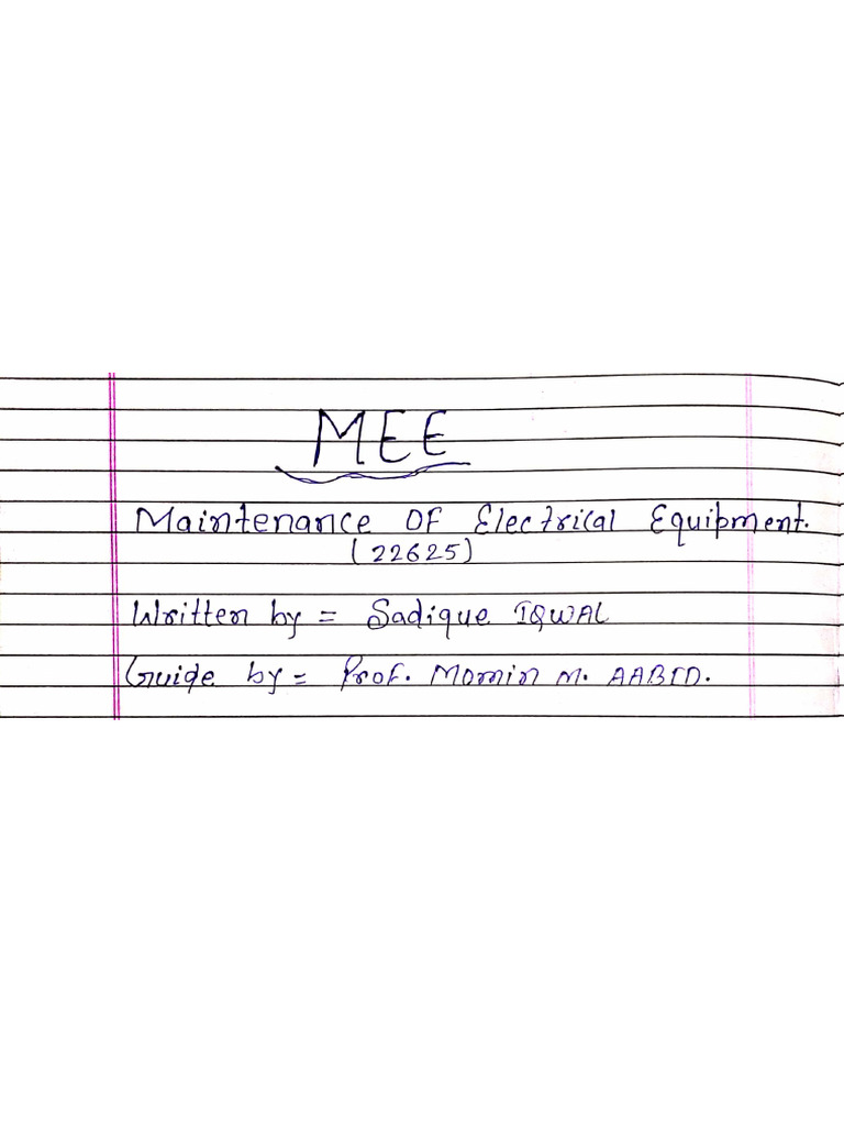 MEE & UEE Sample Paper Solutions | PDF