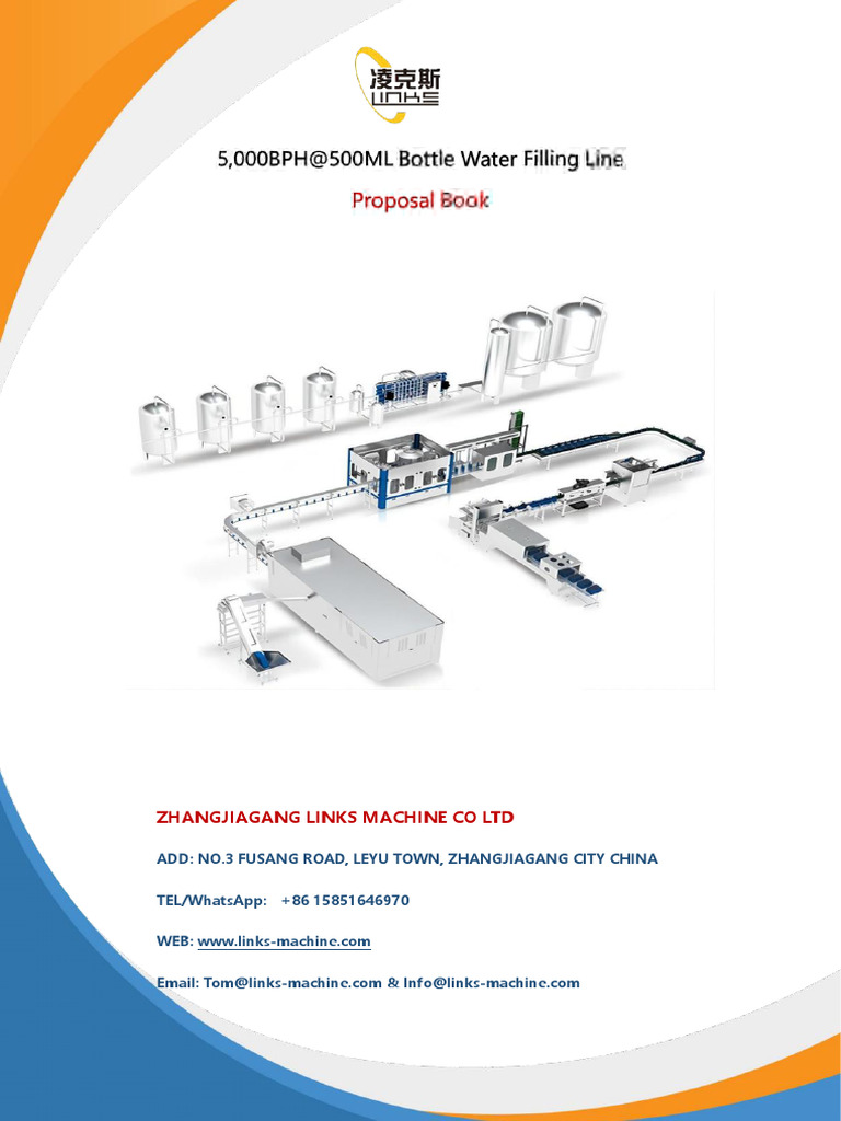 5000BPH Water Filling Line | PDF | Membrane | Water Purification
