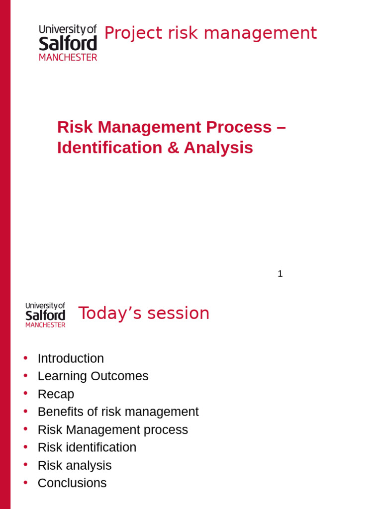 Week 4 .1 - Risk Management Process | PDF | Risk | Risk Management