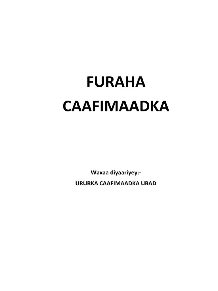 @somalilibrary - Furaha Caafimaadka | PDF