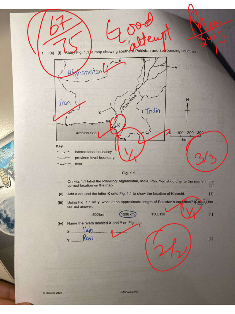 Geo Test Marked | PDF