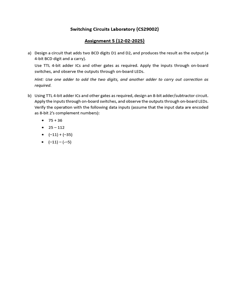 Assign5 12 FEB | PDF