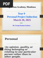 IB Personal Project Ideas 1 | PDF