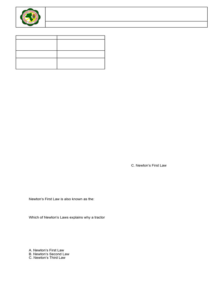 MIDterm Part 1 - ANSWER KEY | PDF | Force | Acceleration